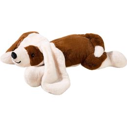 Heunec Kinder Kuscheltier "KUMA, Hund, 80 cm", braun, Polyester, L:80cm, Plüschfiguren, Made in Germany