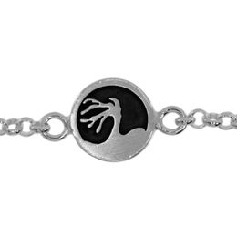 OSTSEE-SCHMUCK Damen Armband "- Windfl&uuml;chter 10 mm - Silber 925/000 -", Silber 925 (Sterlingsilber), wei&szlig;, Silber 925 (Sterlingsilber), Armb&auml;nder