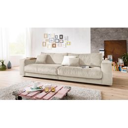Big-Sofa 3C CANDY, B:290cm H:86cm T:127cm, beige, 85% Polyester, 15% Viskose, Sofas, "Enisa II", incl. 1 Flatterkissen, Wahlweise mit