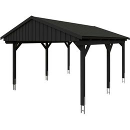 Skan Holz Einzelcarport SKANHOLZ, grau, Carports, "Fichtelberg"