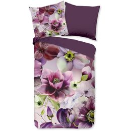 Wendebettw&auml;sche, rot, PURE LUXURY COLLECTION, Microfaser, Obermaterial: 100% Polyester, Bettw&auml;sche, "Chimai", Mikrofaser, Pflegeleicht,