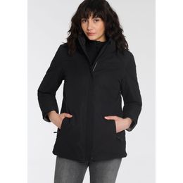 Killtec Damen 3-in-1-Funktionsjacke "KOW 303 WMN JCKT", schwarz, Gr. 48, unifarben, Obermaterial: 100% Polyester, Jacken, Winterjacke Damen