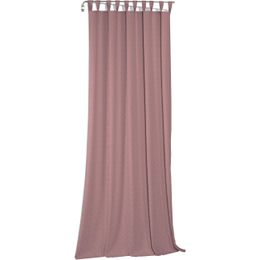 Vorhang WIRTH, B:142cm H:305cm, rot, Jacquard, Baumwolle, Polyester, Wohnzimmer, Gardinen, "Sunday", nach Ma&szlig;