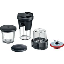 Bosch Zerkleinereraufsatz "MUZS68TM TastyMoment 5-in-1 Multi-Zerkleinerer-Set", schwarz, Küchenmaschinen-Aufsätze
