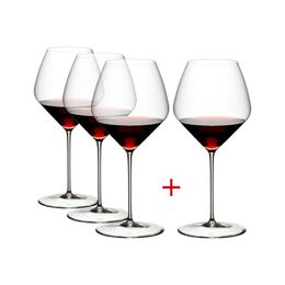 Rotweinglas "Pinot Noir / Nebbiolo Weingl&auml;ser Veloce 763 ml 4er Set transparent", 4 tlg., transparent, RIEDEL THE WINE GLASS COMPANY, Trinkgef&auml;&szlig;e