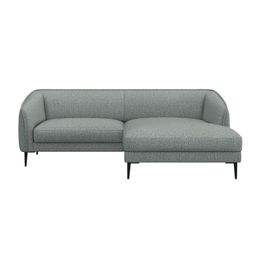 Ecksofa FLEXLUX, B:218cm H:74cm T:149cm, blau, 62% Polyester/17%Cotton/14%Viscose/7%linen, Wohnzimmer, Sofas, "Belle Designsofa, bequem durch