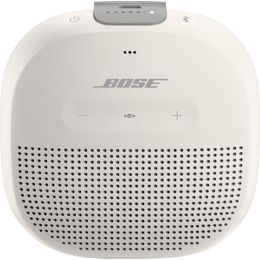 Bose Portable-Lautsprecher "Soundlink Micro tragbarer Lautsprecher", B:9,83cm H:9,83cm T:3,48cm, wei&szlig;, Lautsprecher, Wasser- und Staubschutz