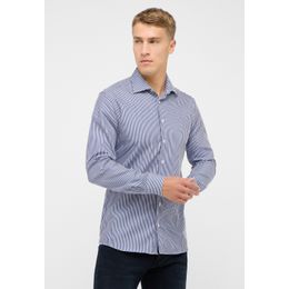 Eterna Herren Langarmhemd "SLIM FIT", blau, Gr. 40, Satin, 100% cotton, Hemden