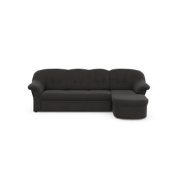 Ecksofa DOMO collection, B:238cm H:82cm T:141cm, braun, 92% Polyester, 8% Nylon, Wohnzimmer, Sofas, "Pegnitz, elegante Rückensteppung, kompakte