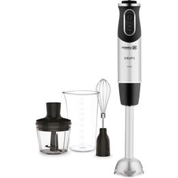 Krups Stabmixer "HZ6568 Perfect Mix 8500", H:25,8cm, schwarz, Mixer, inklusive Schneebesen, 500ml Zerkleinerer und 800ml Messbecher