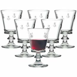 Rotweinglas "Rotweingl&auml;ser Biene Abeille 350 ml 6er Set transparent", 6 tlg., transparent, LA ROCH&Egrave;RE FRANCE, Trinkgef&auml;&szlig;e