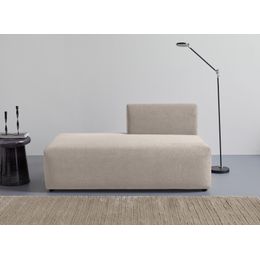 Chaiselongue, B:152cm H:74cm T:96cm, beige, LeGer Home by Lena Gercke, 100% Polyester, Sofas, "LYZA Open end, Loungemöbel zum Relaxen, Maße B/T/H: