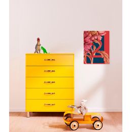 Leinwandbild Komar, B:30cm, bunt, Holz, Papier, Wohnzimmer, Bilder, "Number 2 - Gr&ouml;&szlig;e 30 x 40 cm", Keilrahmenbild mi Echtholzrahmen