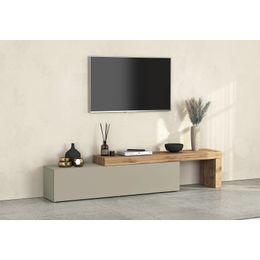 Lowboard Inosign, B:270cm H:51cm T:40cm, braun, Sideboards, "Chronos TV-Board, TV-Schrank", Breite 270 cm TV-Board,Lowboard,1 Klappe und ein