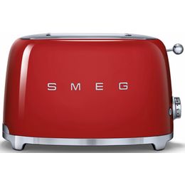 Smeg Toaster "TSF01RDEU", B:32,5cm H:19,8cm T:19,5cm, rot, Toaster