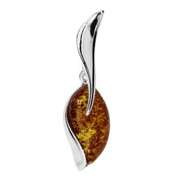 OSTSEE-SCHMUCK Damen Kettenanh&auml;nger "OSTSEE-SCHMUCK Anh&auml;nger Elida Anh&auml;nger Elida", 39 x 10mm, Silber 925 (Sterlingsilber), 3,4 g, wei&szlig;, Silber 925