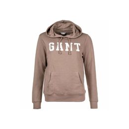 Gant Damen Sweatshirt "Sweatshirt Regular Graphic Hoodie", beige, Gr. XS, Obermaterial: 87% Baumwolle CO. 13% Polyester PES., Sweatshirts