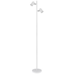 Globo LIGHTING Stehlampe "JAMES", 1 Stk., weiß, Wohnzimmer, Leuchten, Stehleuchte, GU10 Fassung, Wohnzimmer, Flur