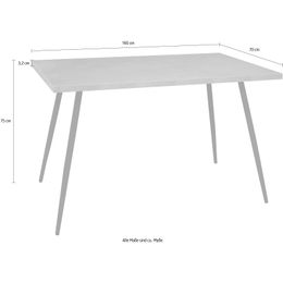 M&auml;usbacher Schreibtisch M&Auml;USBACHER, B:160cm H:75cm T:70cm, schwarz, B&uuml;ro, Tische, "Big System Office", Breite 160 cm