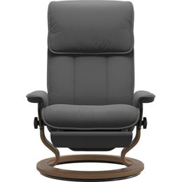 Relaxsessel stressless, B:87cm H:101cm T:78cm, grau, Leder BATICK: BATICK ist ein leicht korrigiertes, durchgef&auml;rbtes und genarbtes M&ouml;belleder, bei