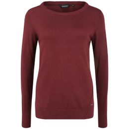 oxmo Damen Longpullover "Pullover OXWinova", braun, Gr. S, Obermaterial: 70% Viskose CV. 30% Nylon NY., Pullover