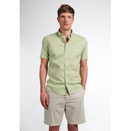 Eterna Herren Kurzarmhemd "SLIM FIT", gr&uuml;n, Gr. M, 70% cotton, 30% Lyocell, Hemden, EASY IRON (b&uuml;gelleicht)