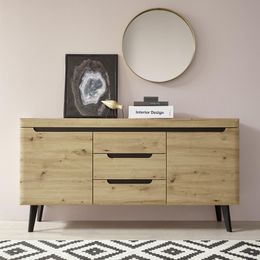 Sideboard Inosign, B:160cm H:83cm T:40cm, braun, FSC-zertifizierter Holzwerkstoff, Wohnzimmer, Sideboards, "Torge, Anrichte, Kommode,