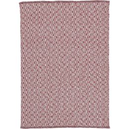 Teppich CarpetFine, B:120cm H:7mm L:170cm, rot, Polyester, Wohnzimmer, Teppiche, "Frida 202", Wendeteppich, 100% recyceltem Material (PET),