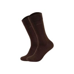 JOOP! JOOP Herren Kurzsocken "Socken Unisex premium essential organic cotton Socks 2p 2er Pack", Gr. 43, braun, Obermaterial: 62% Baumwolle CO(Bio). 36%