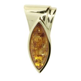 OSTSEE-SCHMUCK Damen Kettenanh&auml;nger "OSTSEE-SCHMUCK Anh&auml;nger Gleiter-Rieke Anh&auml;nger Gleiter-Rieke", 27 x 13mm, Gelbgold 333, 4,7 g, gelb, Gelbgold