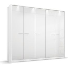 Drehtürenschrank Rauch, B:230cm H:231cm T:58cm, weiß, Holzwerkstoff, Schränke, "Kleiderschrank Schrank Garderobe Wäscheschrank Ankleide OTELI", inkl.
