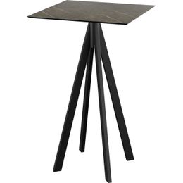 Klapptisch Essentials, B:70cm H:109,2cm T:70cm, schwarz, Stahl/HPL Tischplatte, Garten, Tische, "Infinity", in verschiedenen Ausf&uuml;hrungen
