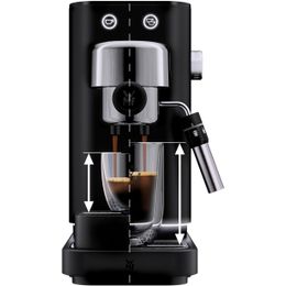 WMF Espressomaschine "Lumero Deep Black", B:31cm H:30,5cm T:14cm, schwarz, Kaffeemaschinen, kompakt, dezente LED-Beleuchtung, 15 bar, 1350 Watt,