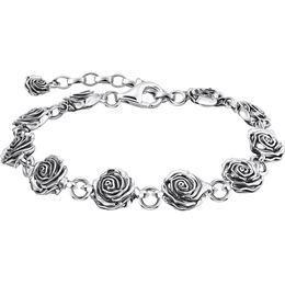 Thomas Sabo Damen Armband "Midnight Rose", 21, Silber 925 (Sterlingsilber), silber, Silber 925 (Sterlingsilber), Armbänder