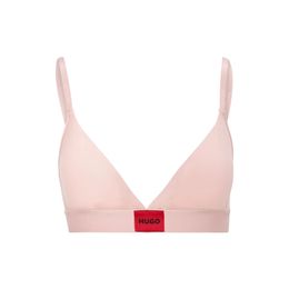 HUGO UNDERWEAR Damen Triangel-BH "TRIANGLE RED LABEL", Gr. L, pink, Jersey, Obermaterial: 93% Baumwolle, 7% Elasthan, unifarben, BHs, mit HUGO Logo