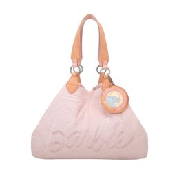 Damen Henkeltasche "Izzy Medium Barbie", Fritzi aus Preussen, rosa, Baumwollmischung, unifarben, Taschen, mit kleinem, abnehmbarem Taschenanh&auml;nger