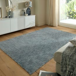 Teppich FLAIR RUGS, B:120cm H:7mm L:170cm, blau, Kunstfaser, Wohnzimmer, Teppiche, "Marly"