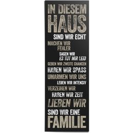 Poster Reinders, B:53cm H:158cm, schwarz, Papier, Bilder, "In diesem Haus"