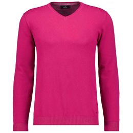 Ragman Herren V-Ausschnitt-Pullover, lila, Gr. XL, 95% Baumwolle 5% Cashmere, Pullover