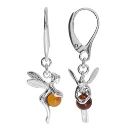 OSTSEE-SCHMUCK Damen Paar Ohrh&auml;nger "- Elfe - Silber 925/000 - Bernstein", Silber 925 (Sterlingsilber), silber, Silber 925 (Sterlingsilber), Ohrringe