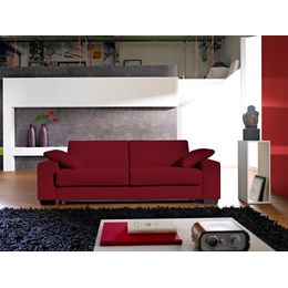 Schlafsofa Bali, B:232cm H:83cm T:100cm, rot, Wohnzimmer, Sofas, "Norwalk, Dauerschläfer", in 140er und 160er Breite, 3 Varianten, auch mit