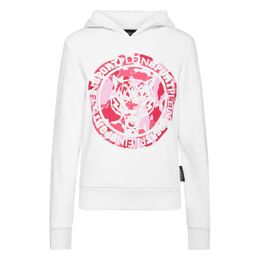 Plein Sport M&auml;dchen Sweatshirt "Carbon Tiger", rosa, Gr. S, Obermaterial: 88% Baumwolle, 12% Polyester, Sweatshirts
