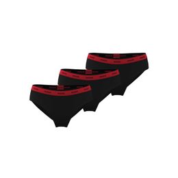 Hugo Damen Slip "Slip TRIPLET BRIEF STRIPE 3er Pack", Gr. S, rot, Obermaterial: 95% Baumwolle CO. 5% Elasthan EL., Unterhosen