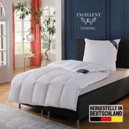 Daunenbettdecke EXCELLENT, B:200cm L:220cm, wei&szlig;, Bezug: 100% Baumwolle. F&uuml;llung: 90% Daunen, 10% Federn, Bettdecken, "VENEDIG, Bettdecken f&uuml;r Sommer