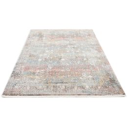 L&auml;ufer, B:80cm H:8mm L:250cm, bunt, OCI DIE TEPPICHMARKE, Viskose, Flur, Teppiche, "BESTSELLER CAVA", Glanz Viskose, mit Fransen, Wohnzimmer