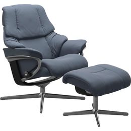 Relaxsessel stressless, B:83cm H:100cm T:76cm, blau, Leder PALOMA: PALOMA ist ein durchgef&auml;rbtes Semianilin-M&ouml;belleder mit nat&uuml;rlicher Narbung.,