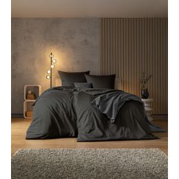 Bettw&auml;sche Estella, grau, Mako-Satin, Obermaterial: 100% Baumwolle, Jugendzimmer, Bettw&auml;sche, "Valetta"
