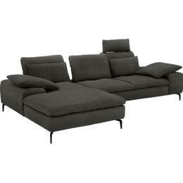 Ecksofa W.Schillig, B:299cm H:83cm T:178cm, grün, Chenille-Flachgewebe R66 (85% Polyester, 15% Nylon), Wohnzimmer, Sofas, "valentinoo, Designsofa,