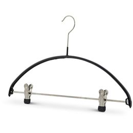 MAWA Kleiderbügel "Economic PK", B:40cm H:23cm T:1cm, schwarz, Kleiderbügel, mit Klammernsteg