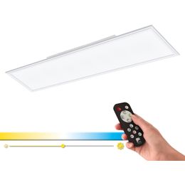 Eglo Deckenleuchte "SALOBRENA-A Deckenlampe, Alu und Kunststoff, IP20, Flurlampe, Lampe", 1, H: 5cm, 1 Stk., weiß, Wohnzimmer, Leuchten,